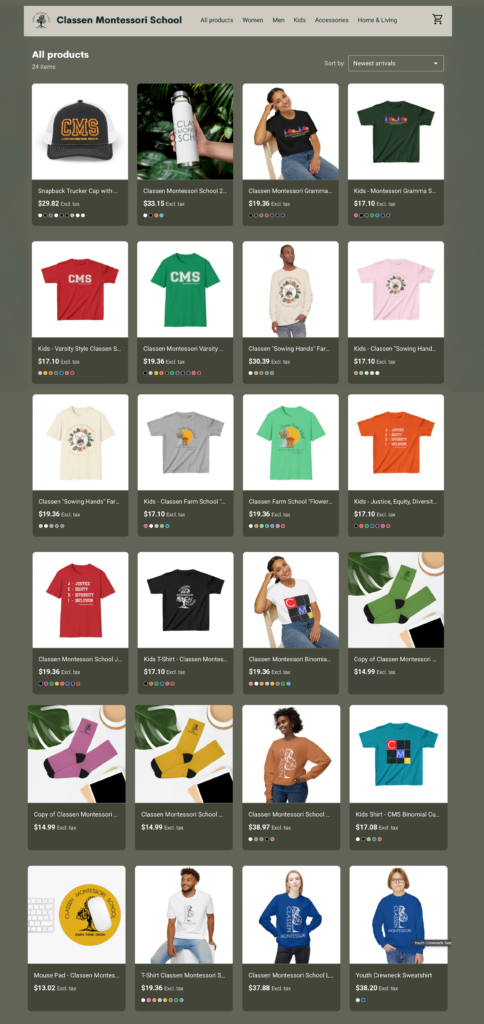 CMS Shop - Classen Montessori School, Norman, OK